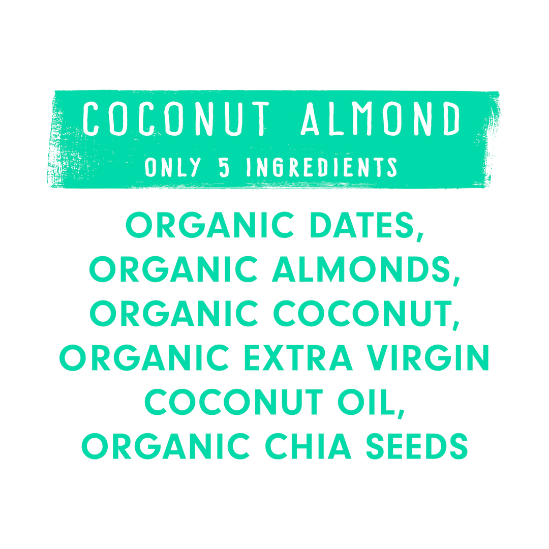 organic coconut almond energy bar | jonesbar